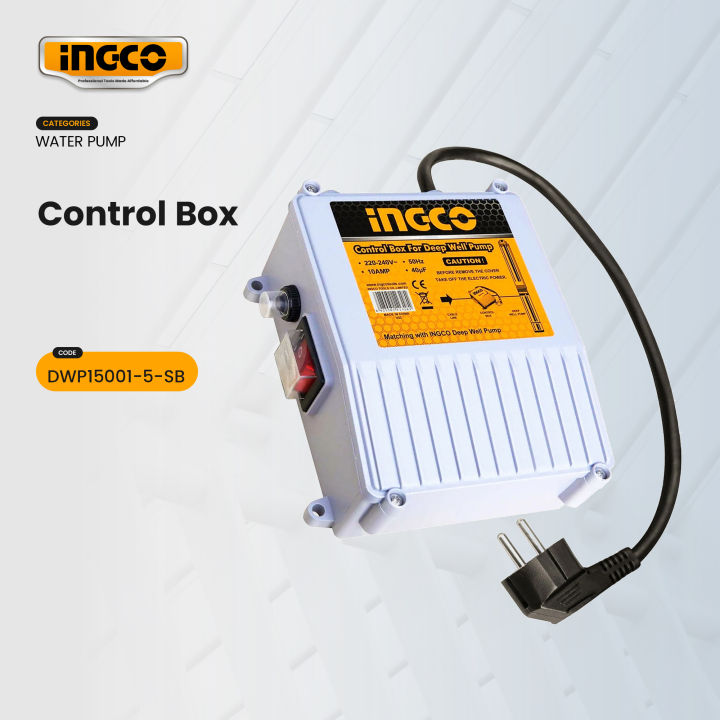 Ingco Control Box DWP15001-5-SB For Deep Well Pump DWP15001-5 IPT ...