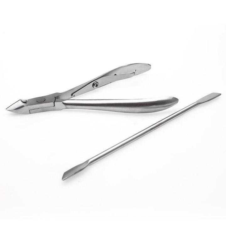 Nipper Nail Care Stainless Cuticle Nipper & pusher set | Lazada PH