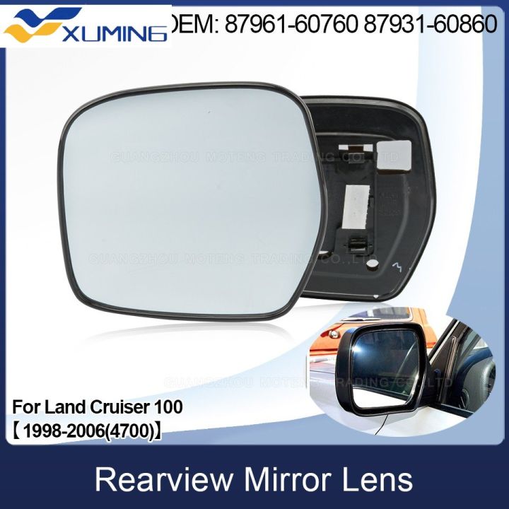 Xuming for LC100 Mirror Glass Outside Rear View Mirror Lens Without ... Xuming for LC100 Mirror Glass Outside Rear View Mirror Lens Without ...