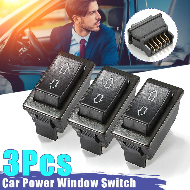 3pcs Power Window Switch 12V 20A Auto Car Universal Electric 5pin ON ... 3pcs Power Window Switch 12V 20A Auto Car Universal Electric 5pin ON ...