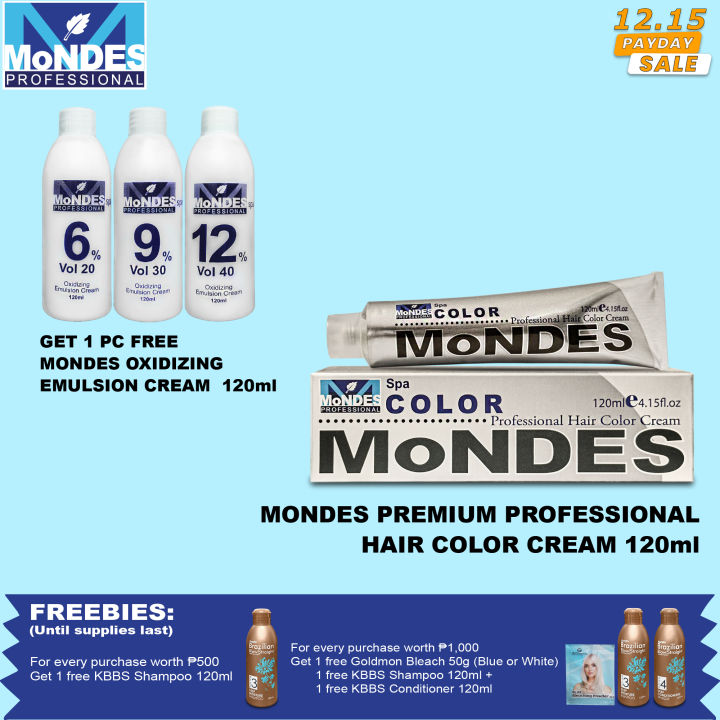 Mondes Professional Hair Color Cream 120ml - NATURAL COLOR | Lazada PH