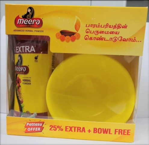 [DEEPAVALI PROMOTION - EXTRA 25% + BOWL FREE] Meera Herbal - Hair Wash ...