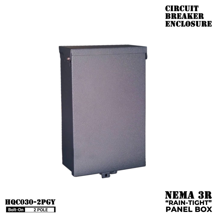 RAIN-TIGHT PANEL BOX Nema 3R Electrical Enclosure for Bolt-on 2/3-Pole ...