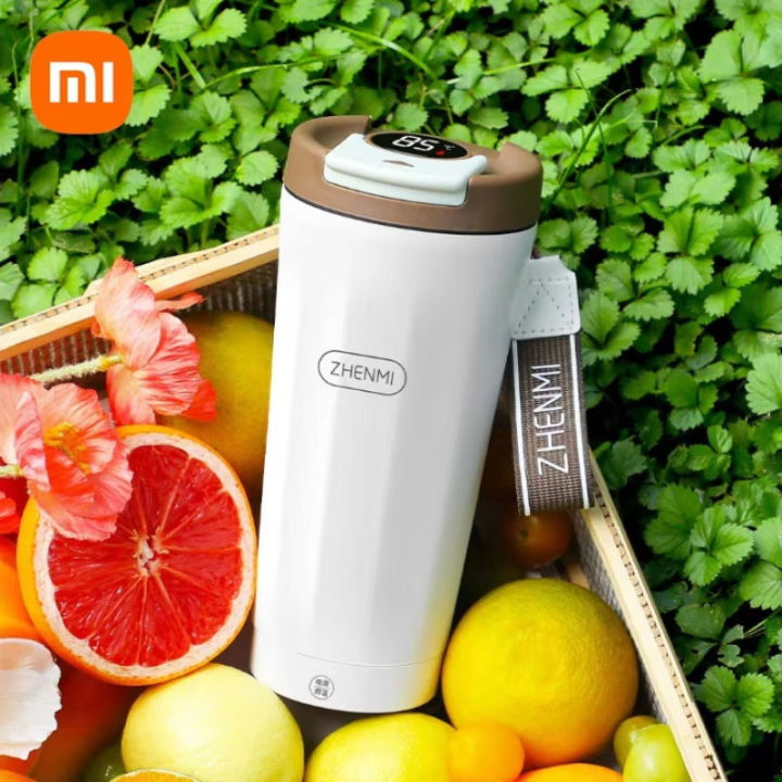 Xiaomi ZHENMI USB Electric Heating Cup Temperature Display Thermos 350ml 316 Stainless Steel ...