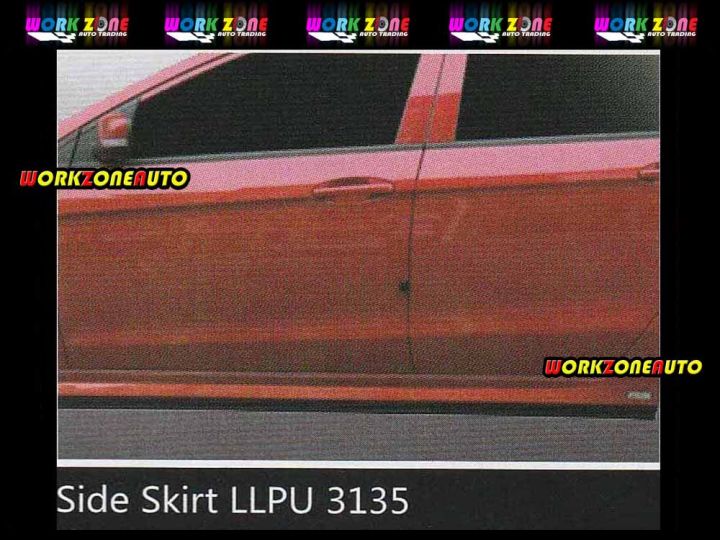 LLPU3135 Proton Preve Suprima PU Side Skirt with R3 Sticker Body kit ...