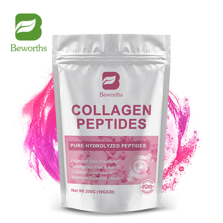 BEWORTHS Collagen Peptides Powder Naturally-Sourced Hydrolyzed Collagen ...