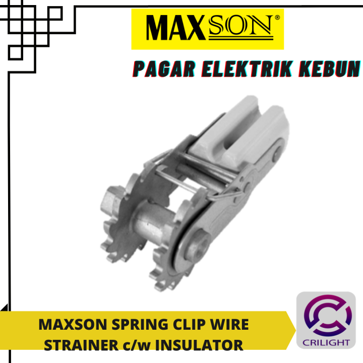 Crilight MAXSON Penegang Wayar Klip Spring Lengkap dengan Penebat untuk ...
