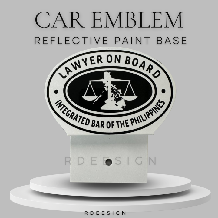 LAWYER ON BOARD VIP Front Car Plate Emblem for Professionals, | Lazada PH