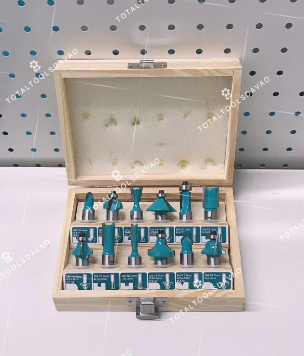 Total 12pcs Router bits set(12mm) TACSR2121 | Lazada PH