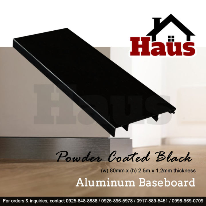 Aluminum Baseboard 80mm x 2.5M x 1.2mm | Lazada PH