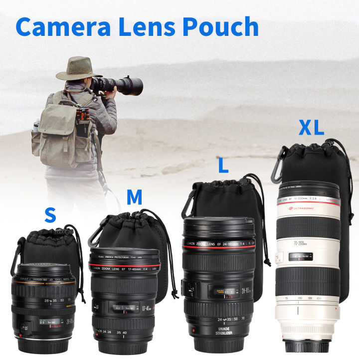 Selens 4 Sizes Camera Lens Case Pouch Bag Protective Drawstring Lens ...