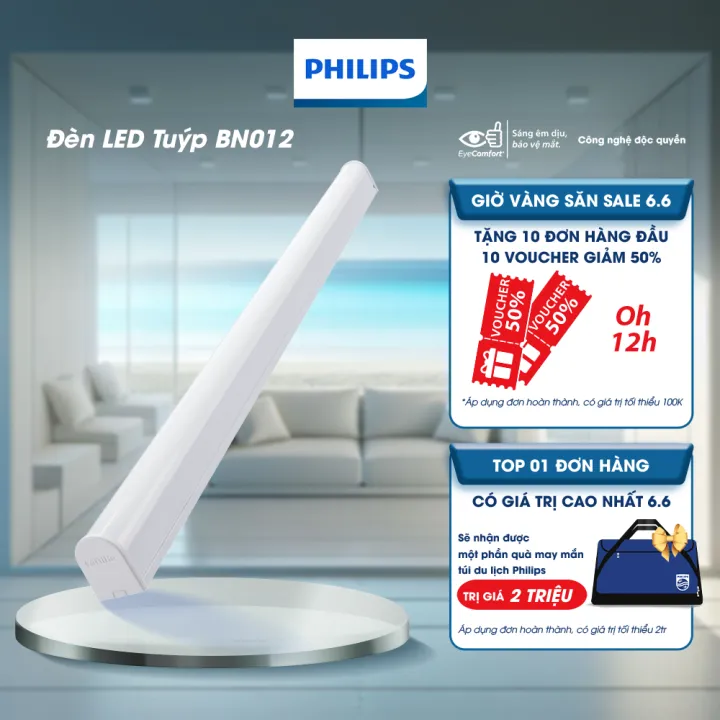 Bộ máng đèn Philips LED Batten BN012C G2 (01 đèn) | Lazada.vn