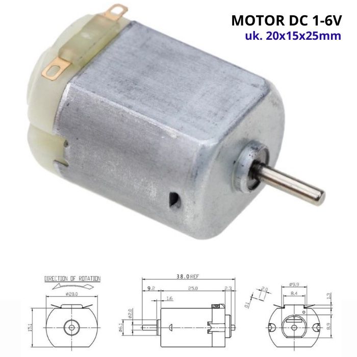 Motor DC 1 - 6V Dinamo Listrik 1-6V DC Dinamo mainan anak dinamo ...
