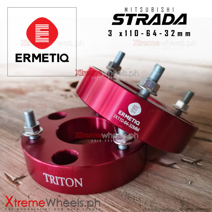 Mitsubishi Strada GLX GLS ATHLETE 2008 to 2025 ( 32MM ) Ermetiq HEAVY DUTY COIL SPACER / FRONT ...