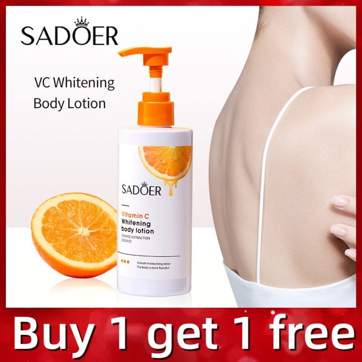 SADOER Vitamin C Body Lotion Milk Hydrological Moisturizing Skin Refreshing Fragrance Body ...