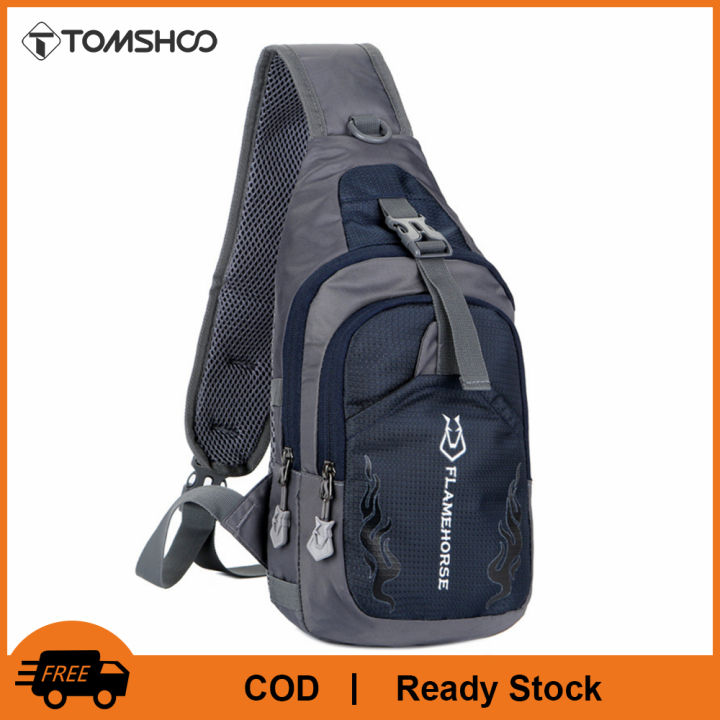 TOMSHOO Men Sling Backpack Chest Crossbody Bag Shoulder Bag Camping ...