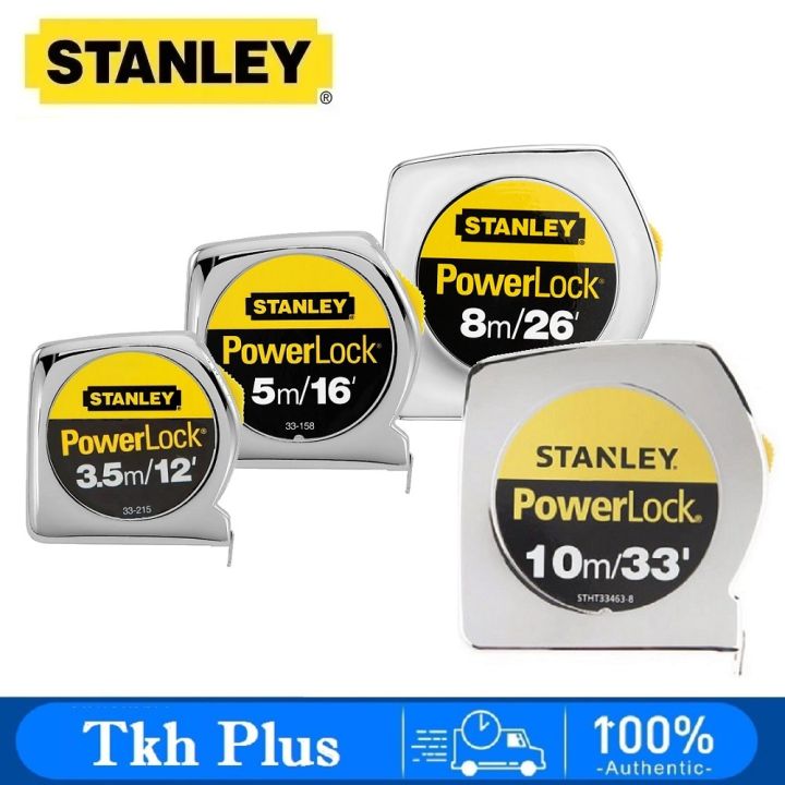 STANLEY PowerLock Measuring Tape 10M/33FT / 8M/26FT / 5M/16FT / 3.5M ...