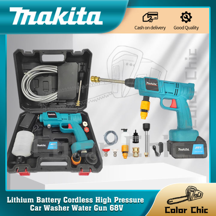 Makita 68V Cordless High Pressure Car Washer Water Gun | Lazada PH