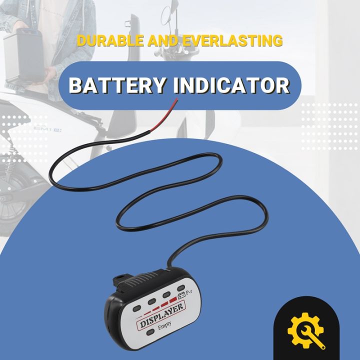 48V Battery Indicator Voltmeter E-Bike Bicycle Capacity Display ...