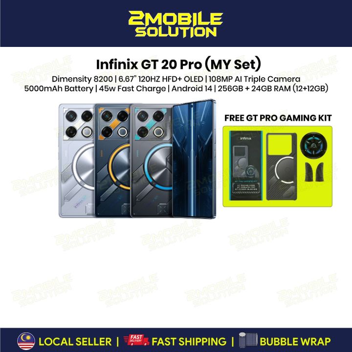 INFINIX GT 20 Pro 5G Smartphone [ Cyber Mecha Design & Mecha LED ...