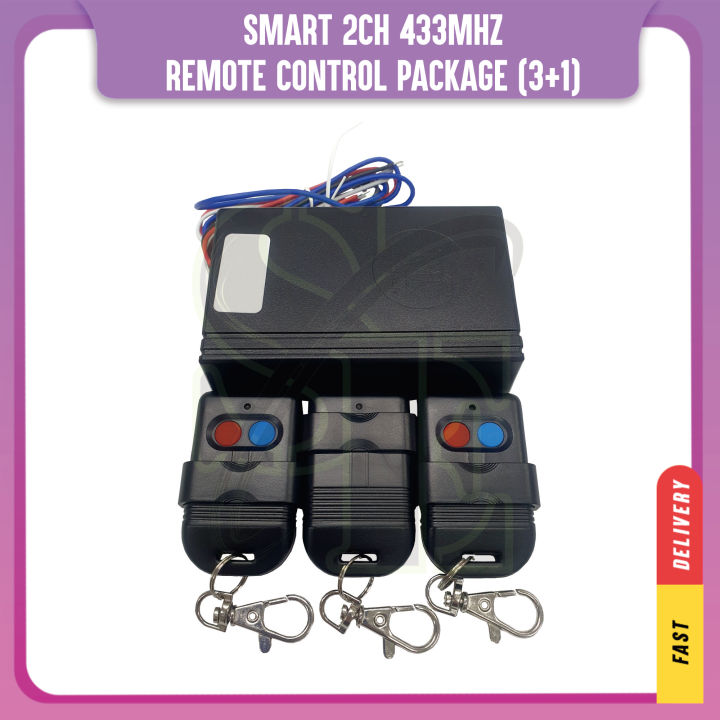 Autogate, Alarm, Door Access Remote Control Package Set 2CH 433mhz (DIP ...