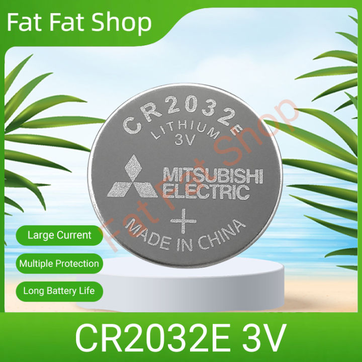 มิตซูบิชิปุ่มแบตเตอรี่ลิเธียม CR2032E 3V สำหรับยานพาหนะไฟฟ้าคีย์รีโมท ...