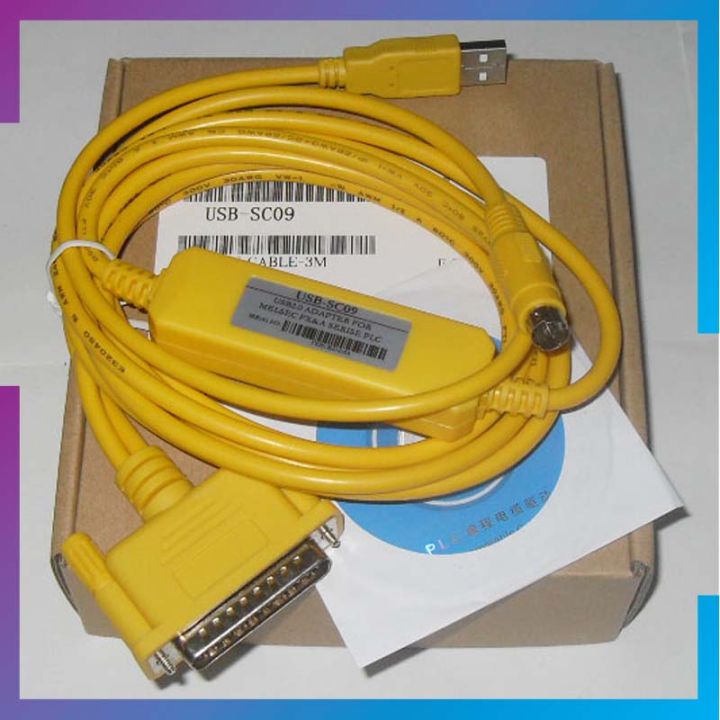 2023.. For mitsubishi FX/A USB-SC09 series PLC programming line USB TO ...