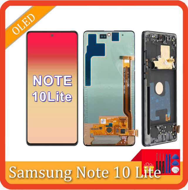 6.7 "หน้าจอ AMOLED สำหรับ Samsung Galaxy Note 10 Lite N770 N770F ...