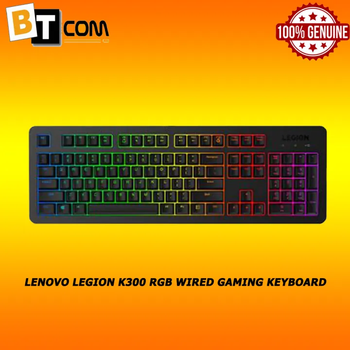 LENOVO LEGION K300 RGB WIRED GAMING KEYBOARD GY40Y57708 | Lazada