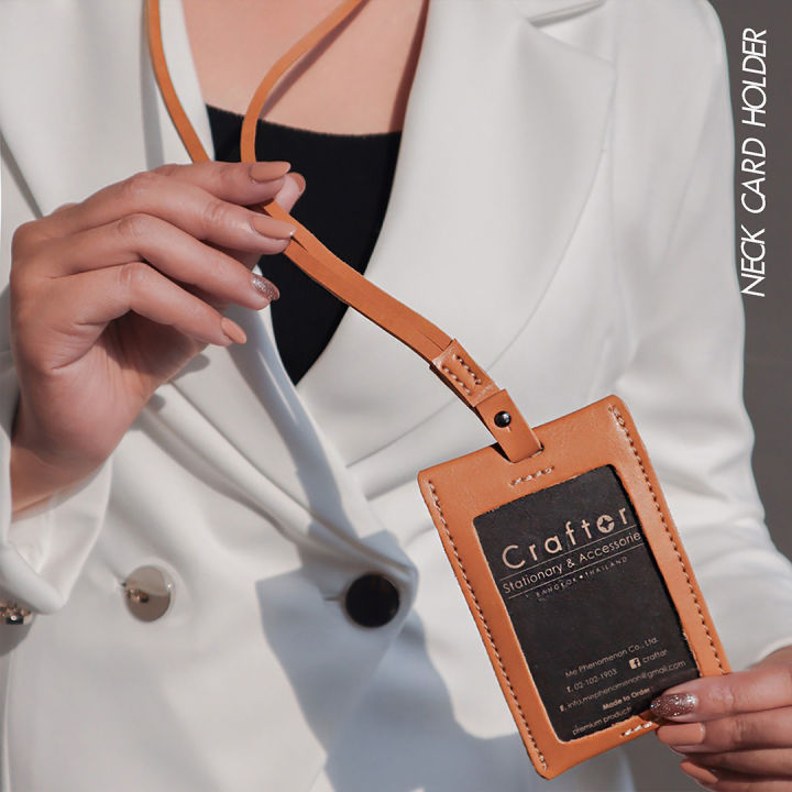 สายคล้องคอ พร้อมป้ายใส่บัตร รุ่น Neck Card Holder สายปรับความยาวได้ ...