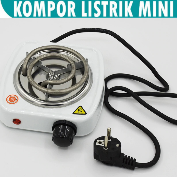 Kompor Listrik Mini Hot Plate Electric Cooking 500W Kompor Portable ...