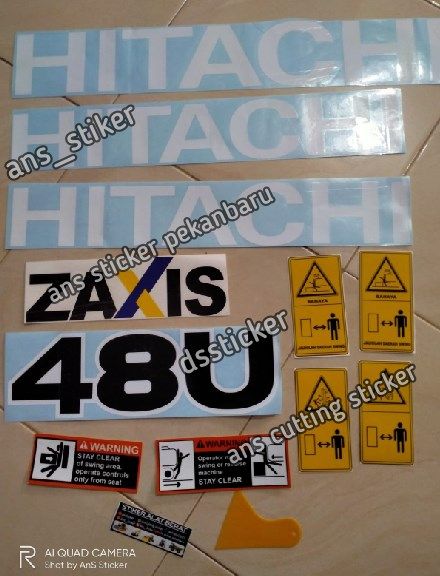 Sticker Excavator Hitachi Zaxis 48U Stiker Alat Berat | Lazada Indonesia