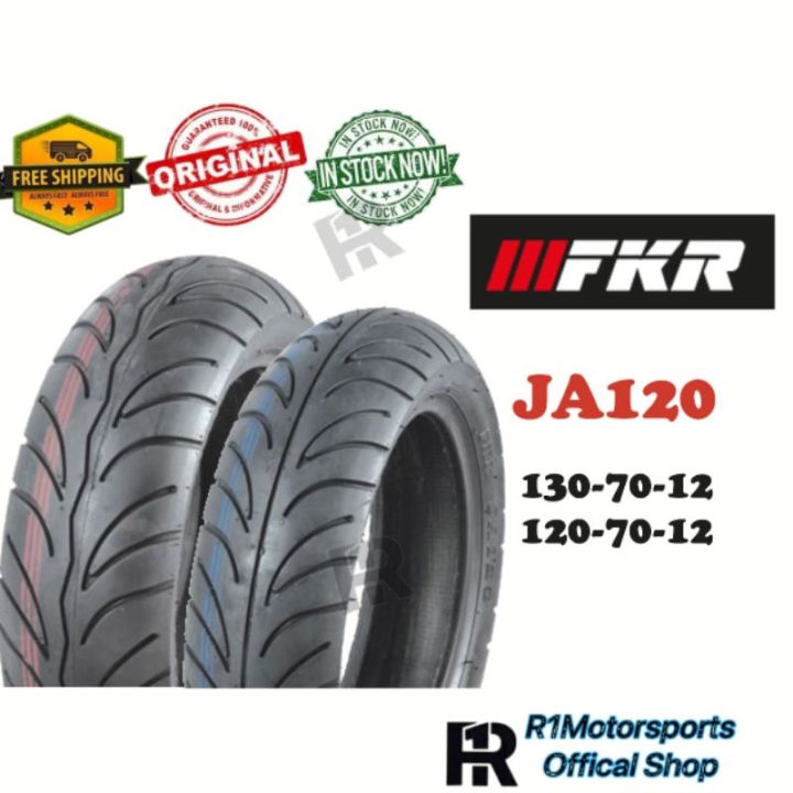 [FKR] 130/70-12 120/70-12 JA120 ELIT FKR TUBELESS TYRE TAYAR | Lazada