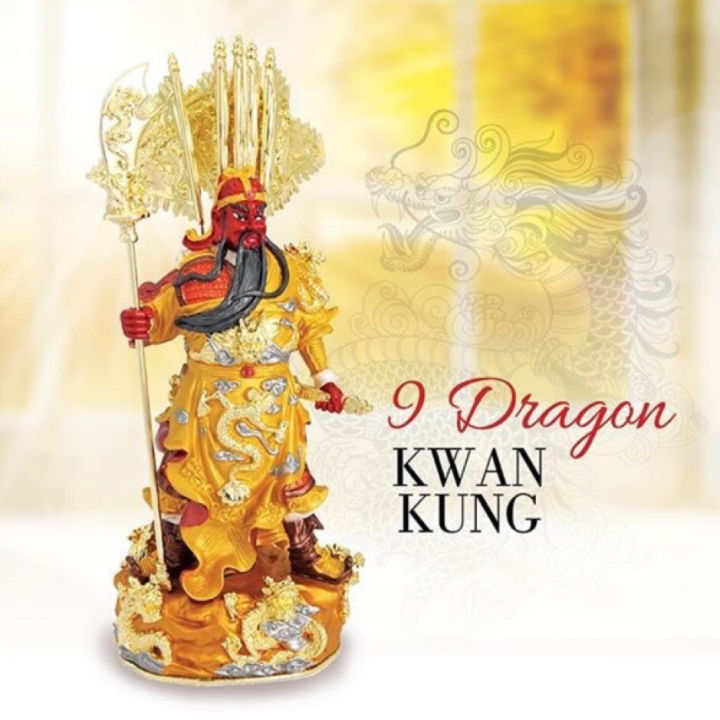 Fengshui 9 Dragon Kwan Kung / Kuan Kung God of Warrior Fengshui | Lazada PH