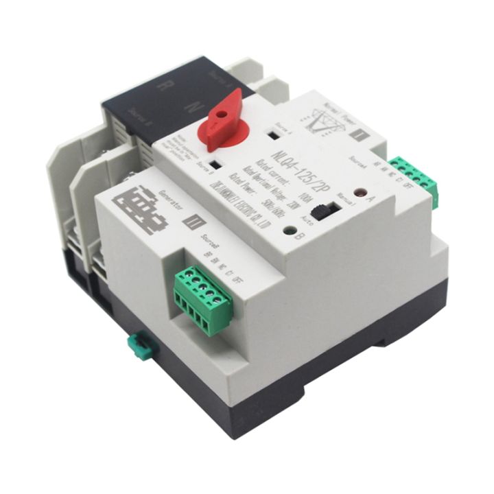 Din Rail 2P ATS Dual Power Automatic Transfer Switch Selector Switches ...