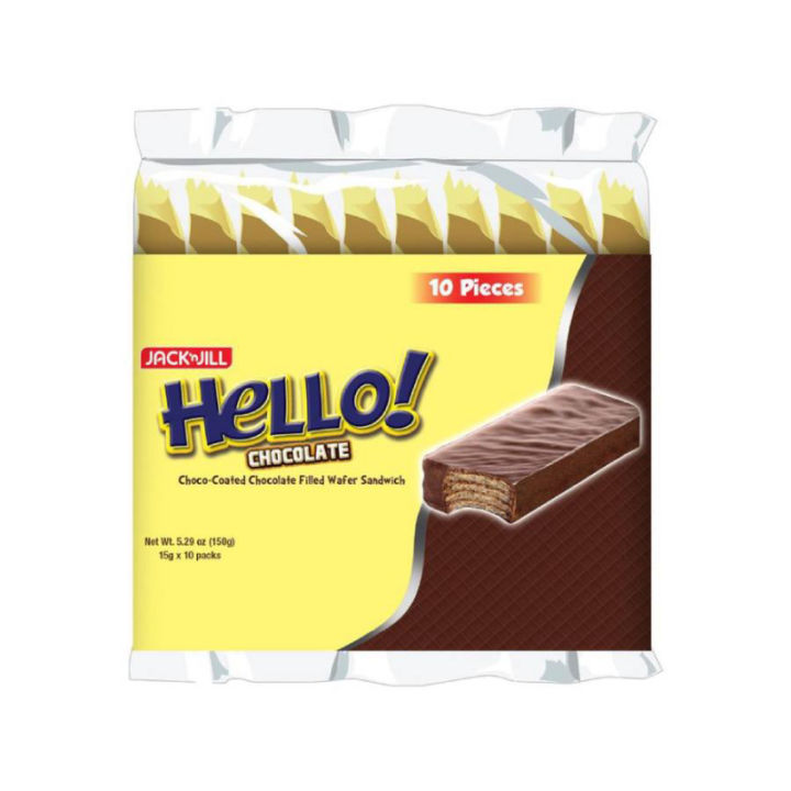 Jack 'N Jill Hello! Coated Chocolate (10 x 15g) | Lazada PH