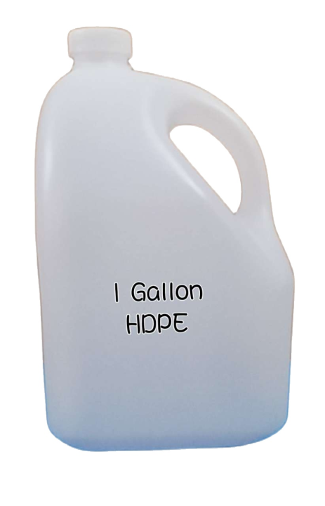 1G (2pcs) PLASTIC CONTAINER/ HDPE WHITE JAR/ SQUARE GALLON / 4 LITERS ...