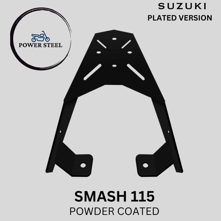 Suzuki Smash 115 Top box bracket /Power steel / Monorack / Motorcycle ...