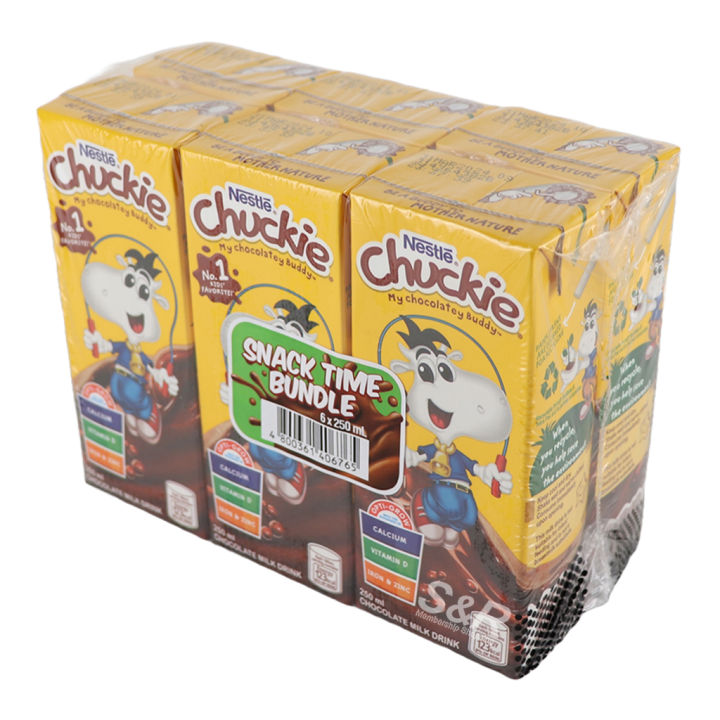 Nestle Chuckie Chocolate Milk Drink (250mL x 6pcs) + | Lazada PH