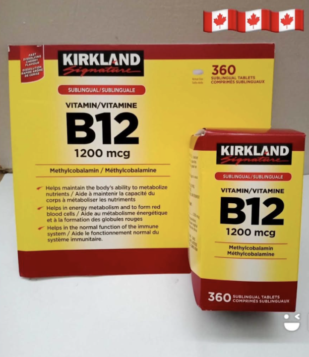 Kirkland Signature Vitamin B12 1200 mcg, 360 sublingual tablets | Lazada PH