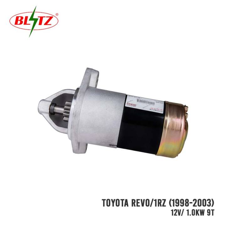 TOYOTA REVO 1RZ 1998 -2003 STARTER ASSEMBLY 12V 1.0KW (9 TEETH) BLITZ ...