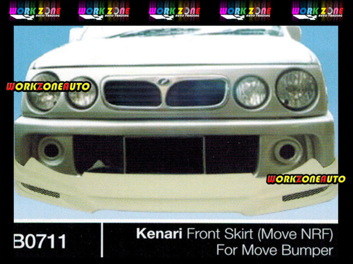 B0711 Perodua Kenari Fiber Front Skirt For Move Bumper Only (NRF) Body ...