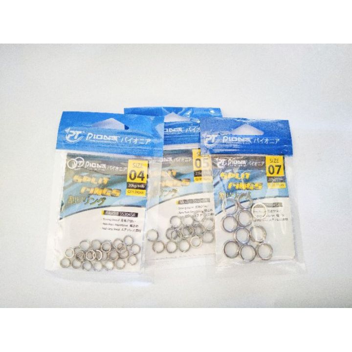 Split ring Pioneer ห่วงสแตนเลส สำหรับเหยื่อปลอม | Lazada.co.th