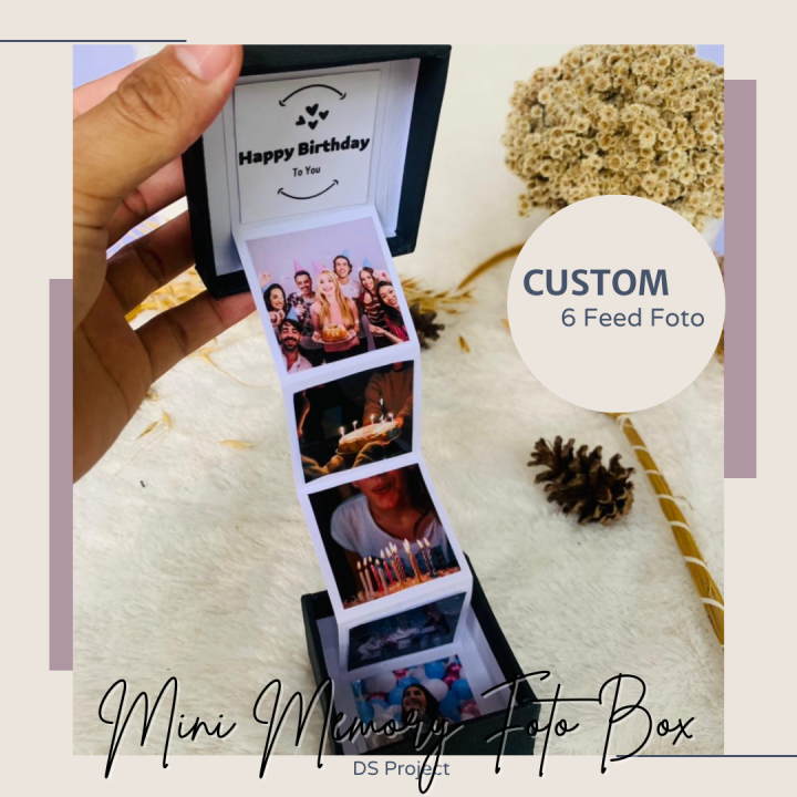 Mini Memory Box 6 Foto Hadiah ultah untuk bestie / pacar cewe cowo ...