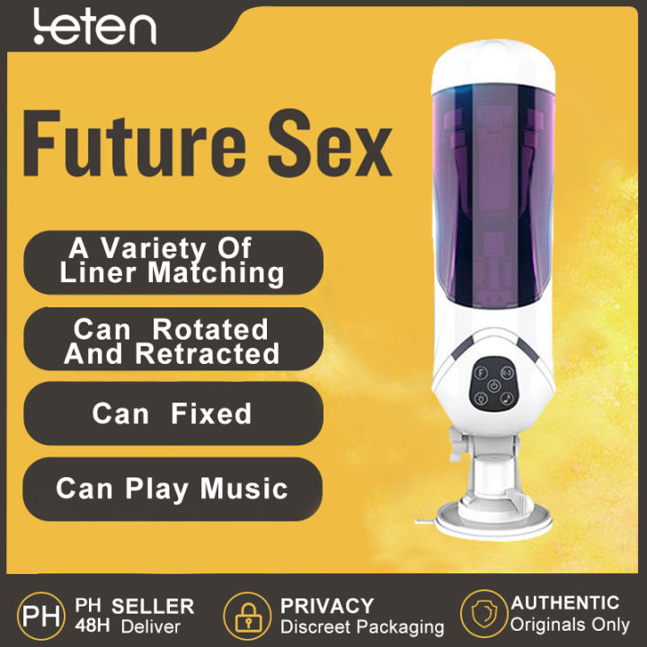 Leten Male Masturbator Piston Automatic Strong Masturbator Smart Pusher