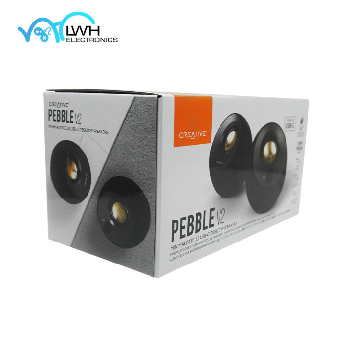 Creative Pebble V2 - Minimalistic 2.0 USB-C Powered Desktop Speakers Up ...