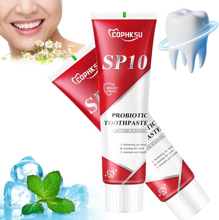 Sp10 Probiotic Toothpaste, probiotic Toothpaste, Ultra Fresh Mint for ...