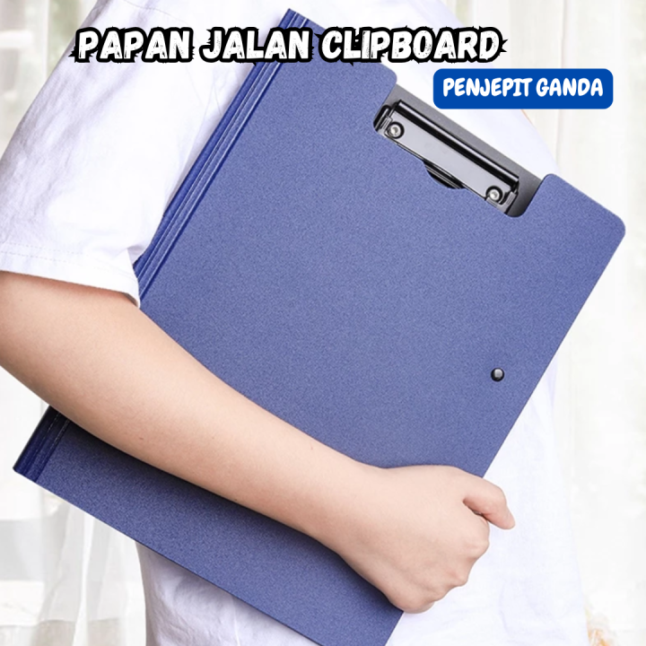 Clipboard Papan Jalan 2 in 1 Aesthetic Papan Ujian Buka Tutup Map ...