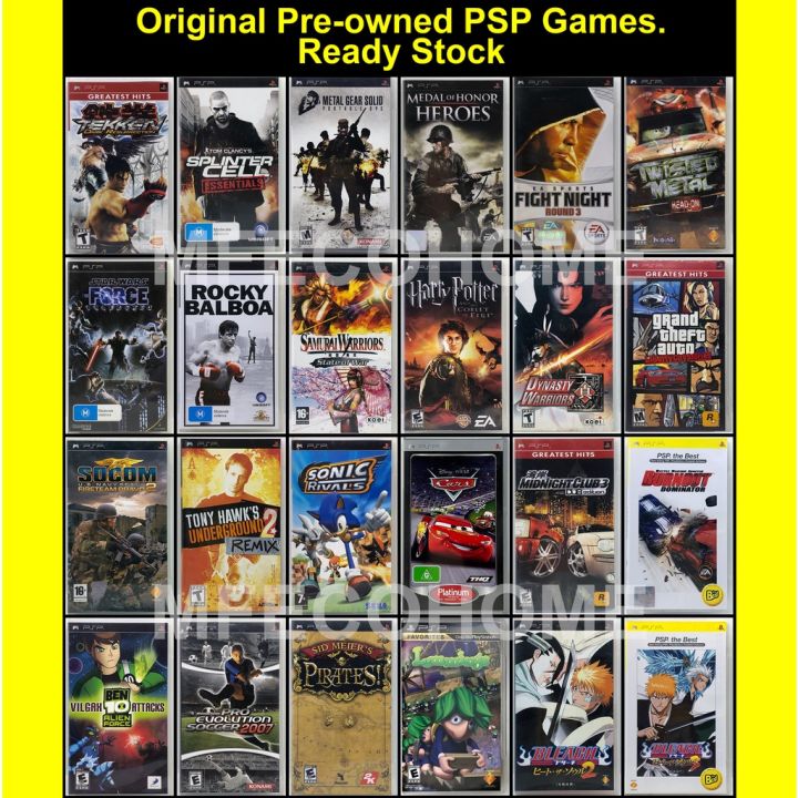 PSP UMD Disc Cartridge PlayStation Games Second Hand Pre-owned Used ...