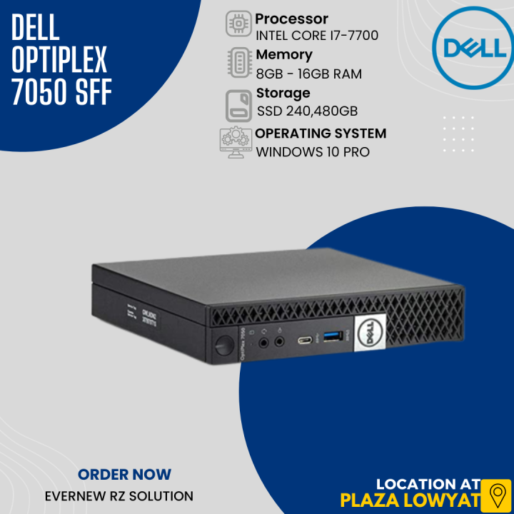DELL OPTIPLEX 7050 TINY PC SFF | INTEL CORE I5-6400 @ 3.4GHz | 8GB ...